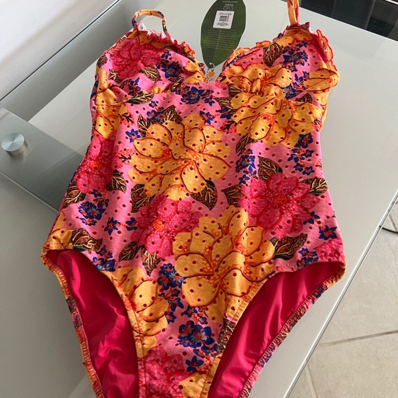 FARM Rio | Swim | Farm Rio Flowers Garden Onepiece Swimsuit | Poshmark